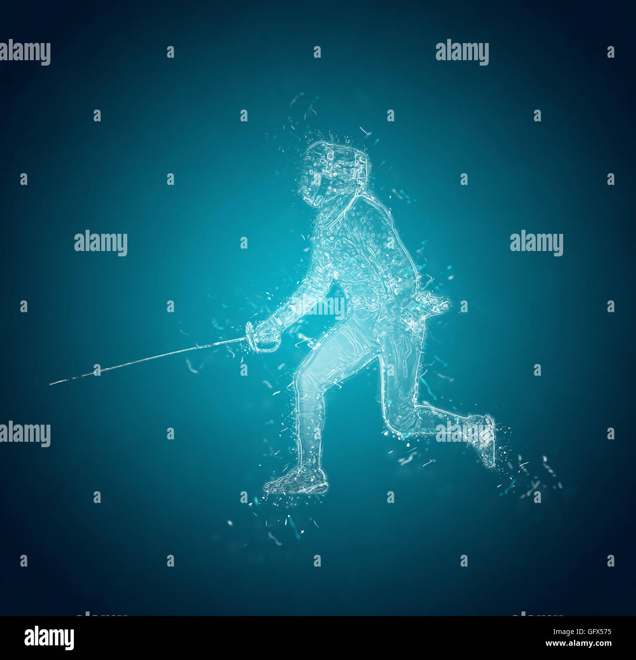 Fencer illustration hi-res stock photography and images - Alamy