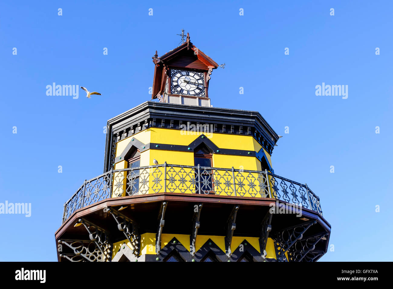 The Waterfront Clock Tower or Victorian Gothic Clock Tower, original ...