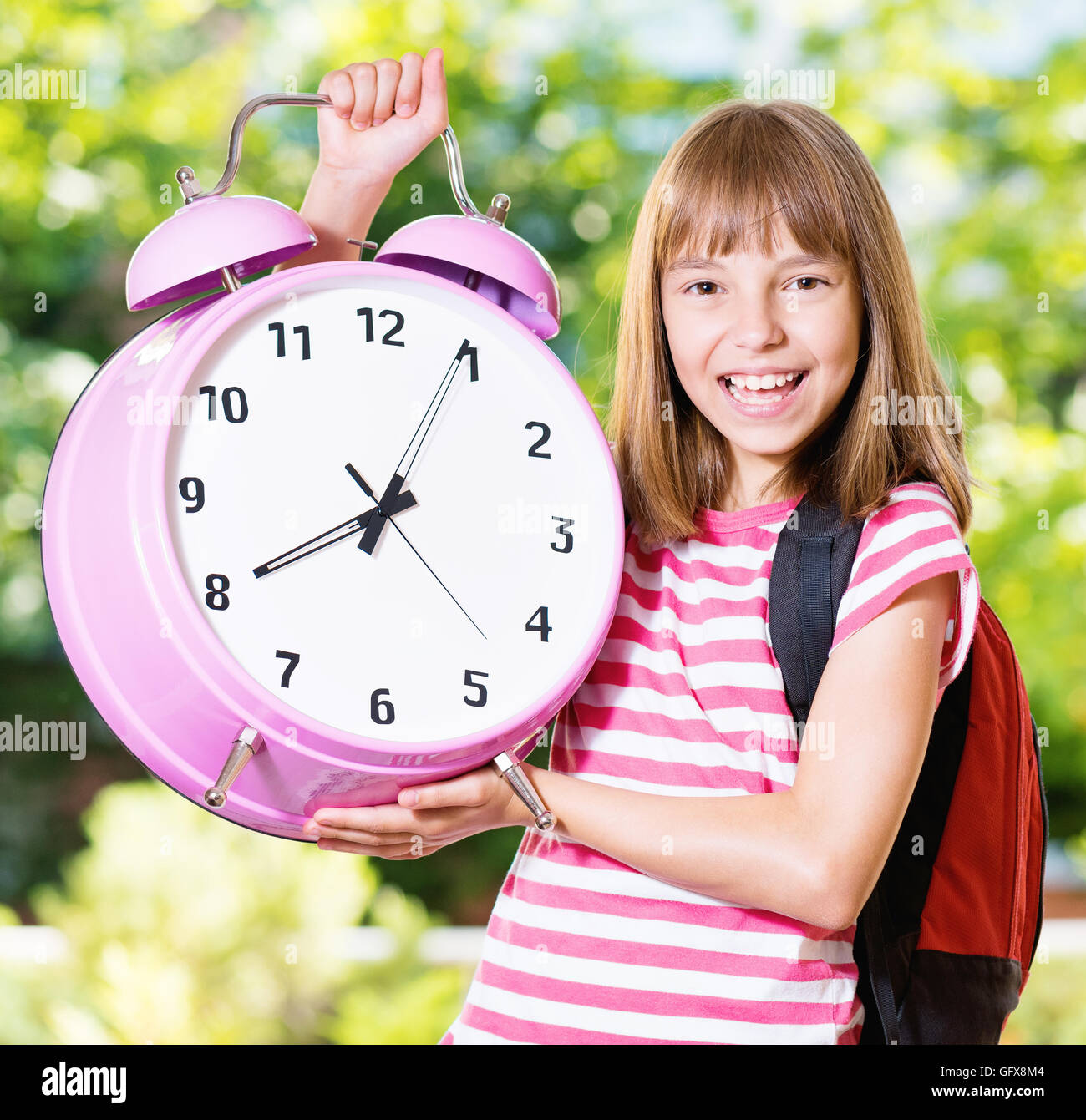 Girl back to school Stock Photo - Alamy