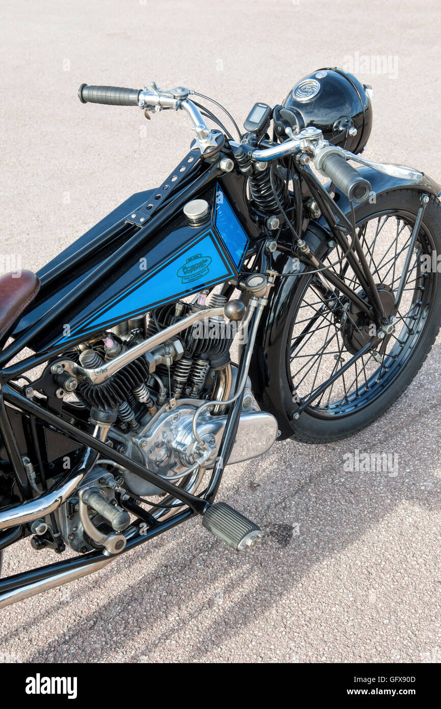 Francis Superior Motorcycle. Custom British Motorcycle at VMCC Banbury ...
