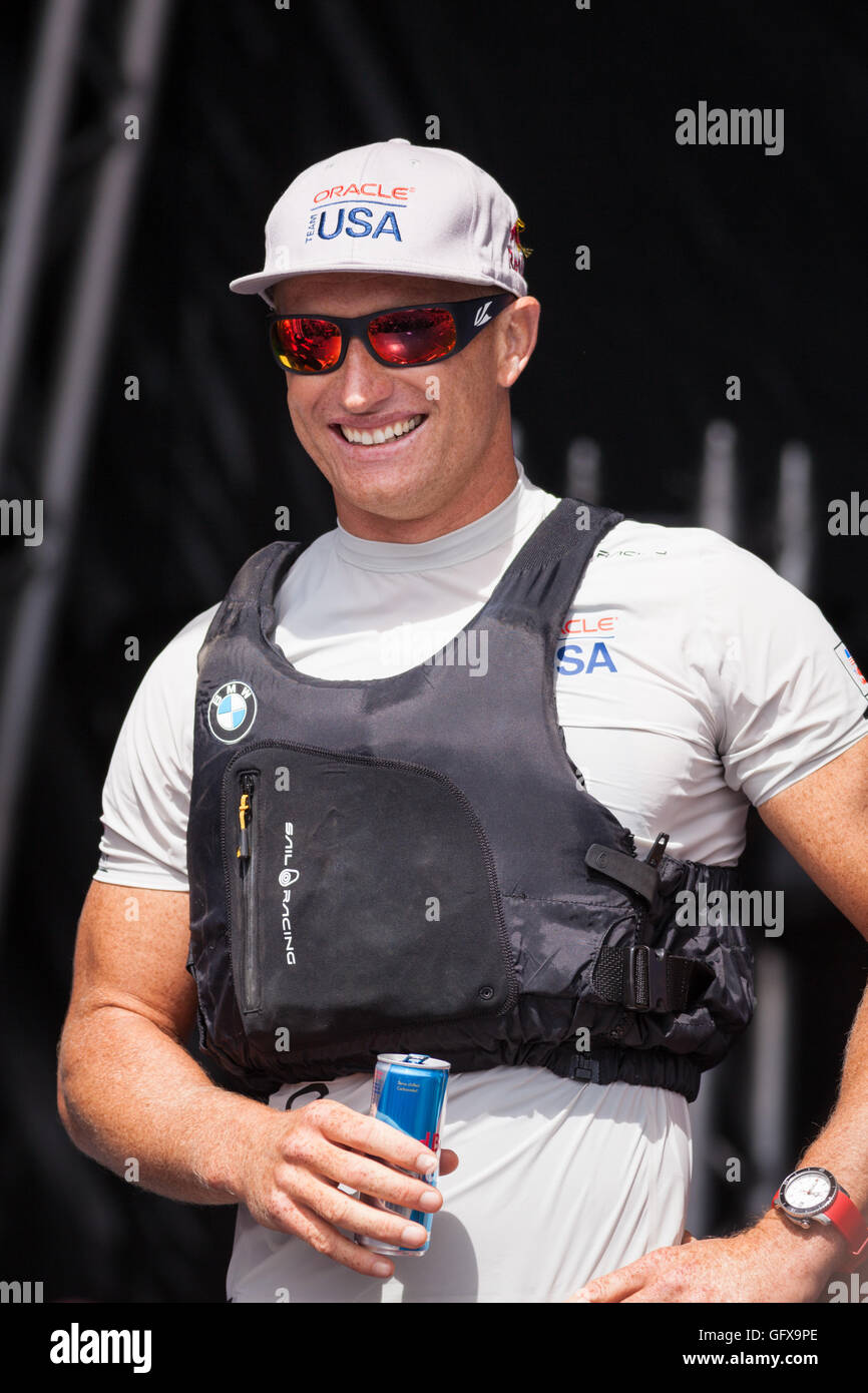Oracle Team USA Skipper and Helmsman, Jimmy Spithill, at the America's ...