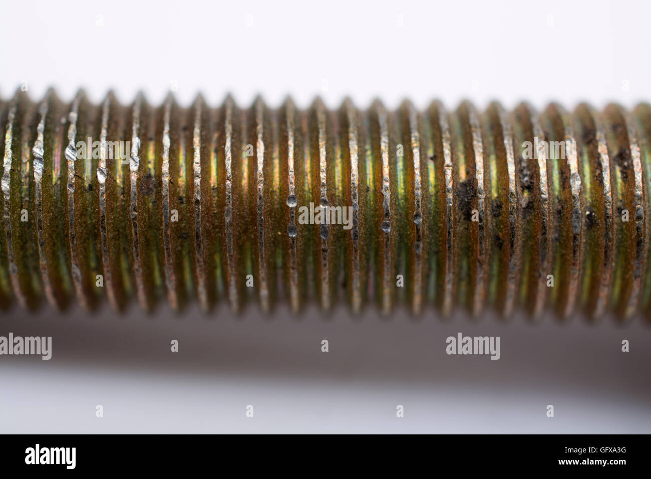 Close up on Gear of Bolt Hardware concept Stock Photo - Alamy