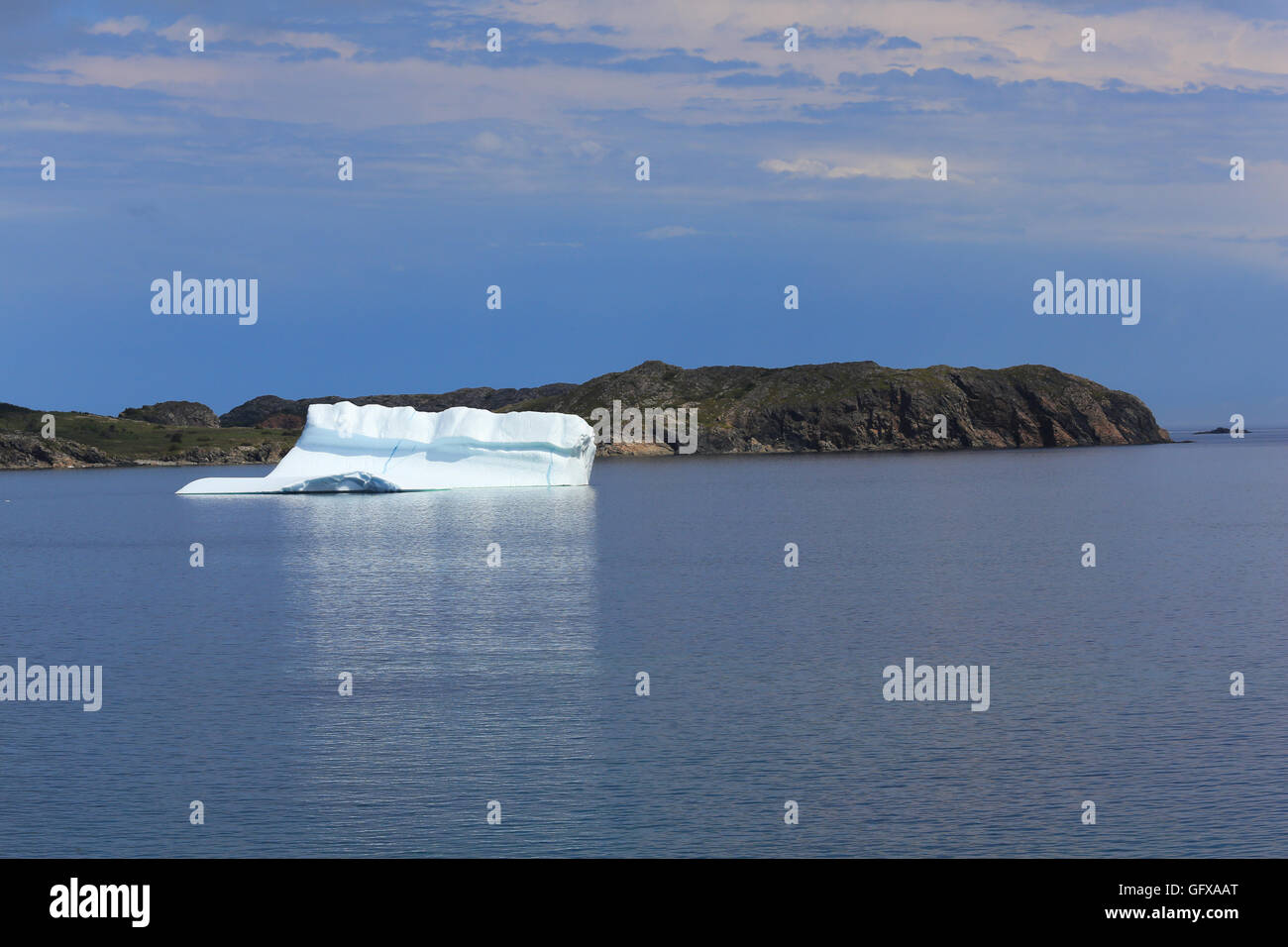 An iceberg at Little Harbour on South Twillingate Island, Newfoundland ...