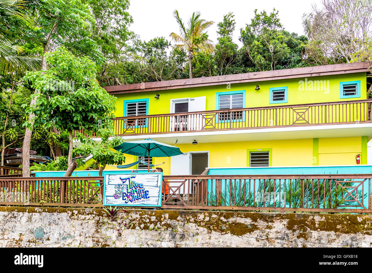 Three Limin Extreme bar in St Thomas Stock Photo - Alamy