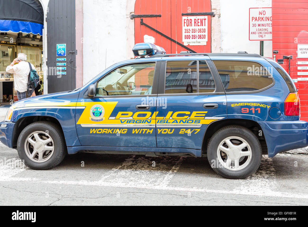 Virgin islands police car hi-res stock photography and images - Alamy