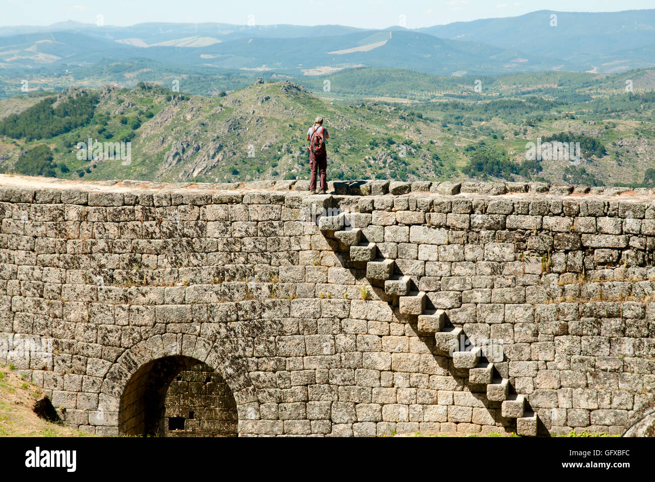 Monsanto Castle Ruins - Portugal Stock Photo - Alamy