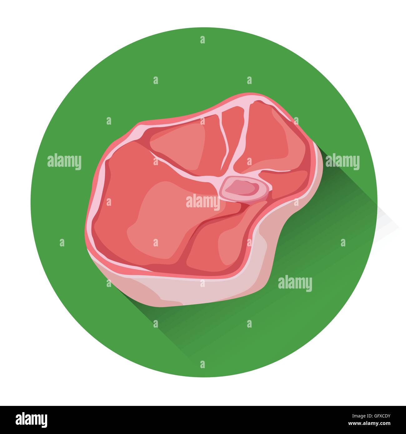 Pork Meat Fresh Food Icon Stock Vector Image & Art - Alamy