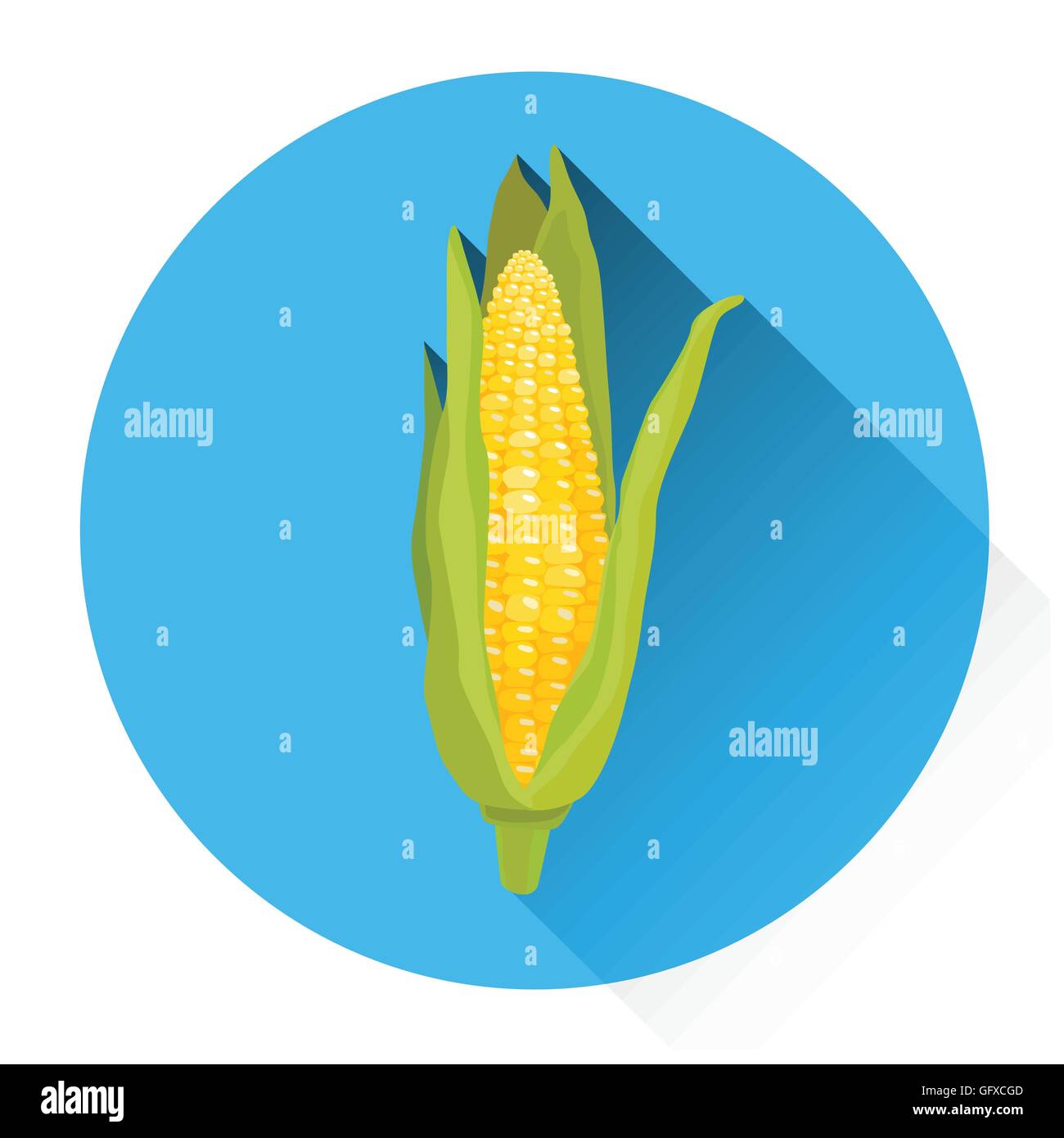 Corn Cob Vegetable Icon Stock Vector Image & Art - Alamy