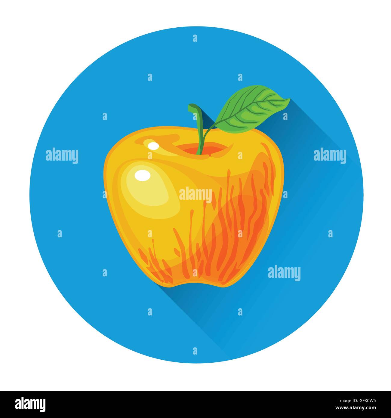 Apple Colorful Fruit Icon Stock Vector Image & Art - Alamy