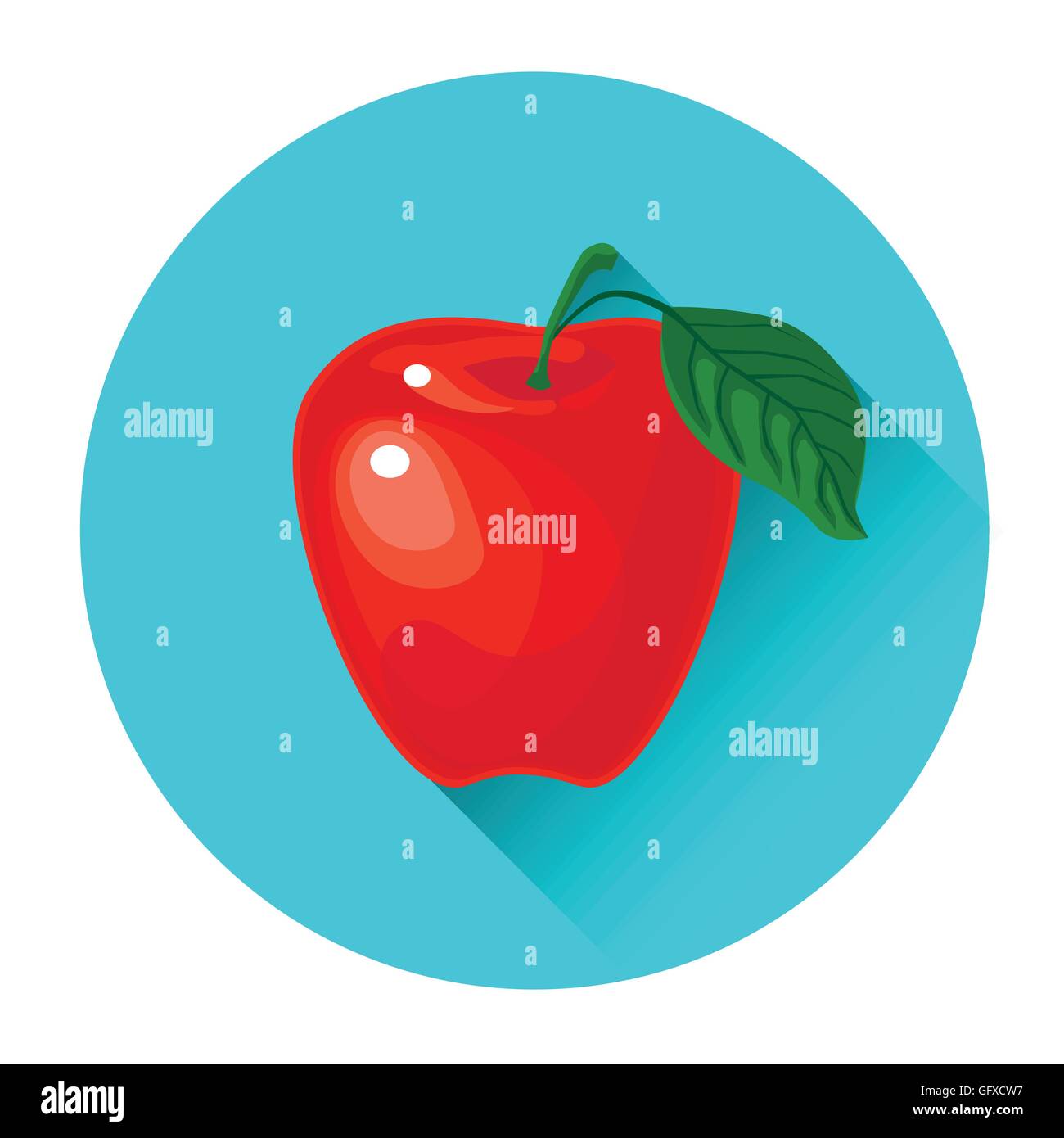 Apple Colorful Fruit Icon Stock Vector Image & Art - Alamy