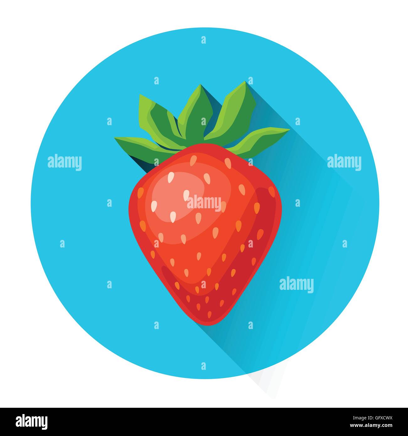 Strawberry Colorful Berry Icon Stock Vector Image & Art - Alamy