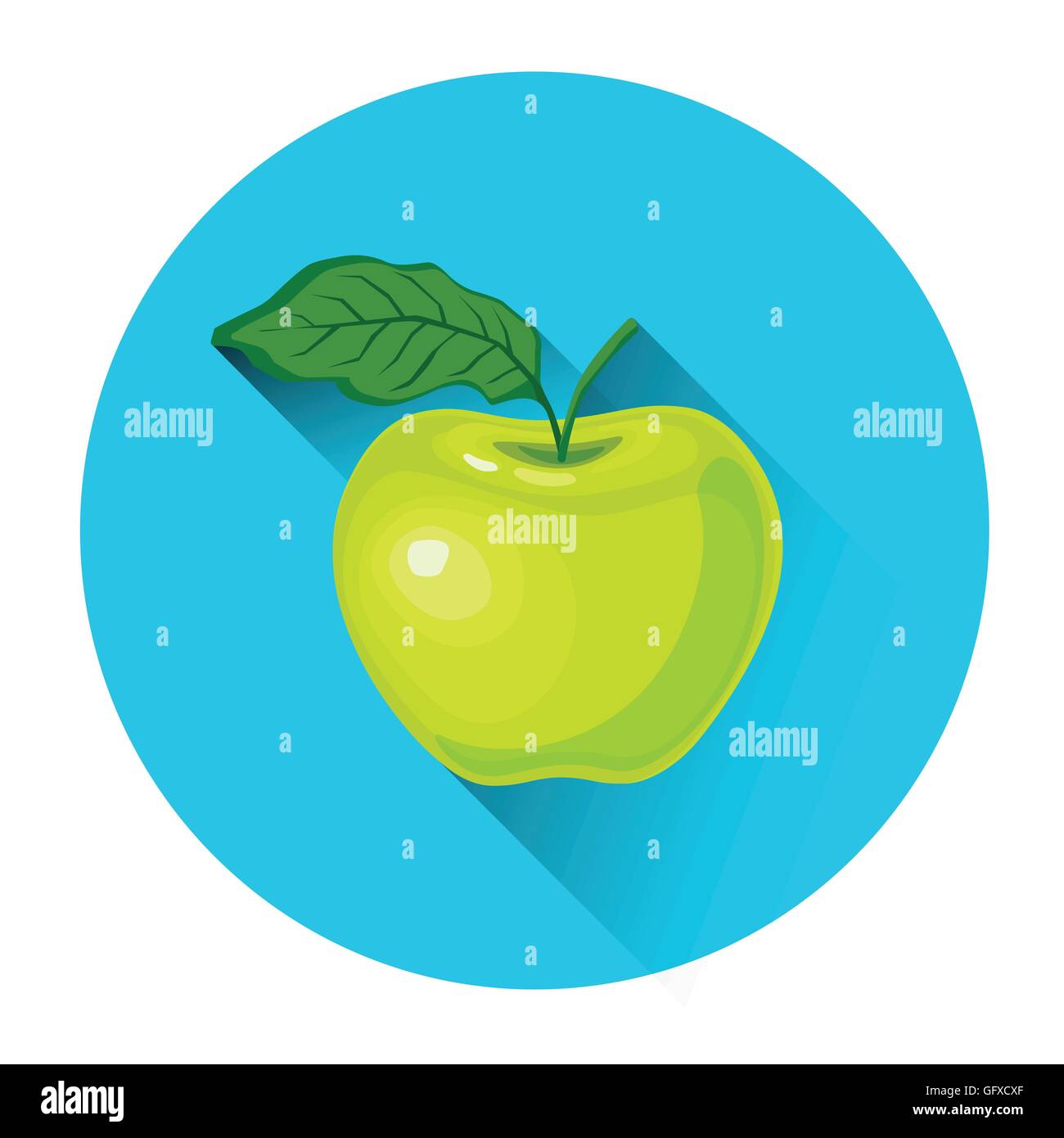 Apple Colorful Fruit Icon Stock Vector Image & Art - Alamy