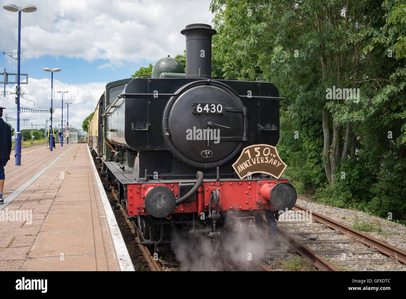 GWR Class 6430 on the Cholsey & Wallingford Railway Stock Photo - Alamy