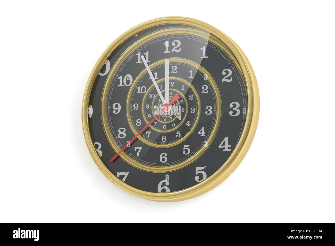 Spiral clock infinite hi-res stock photography and images - Alamy