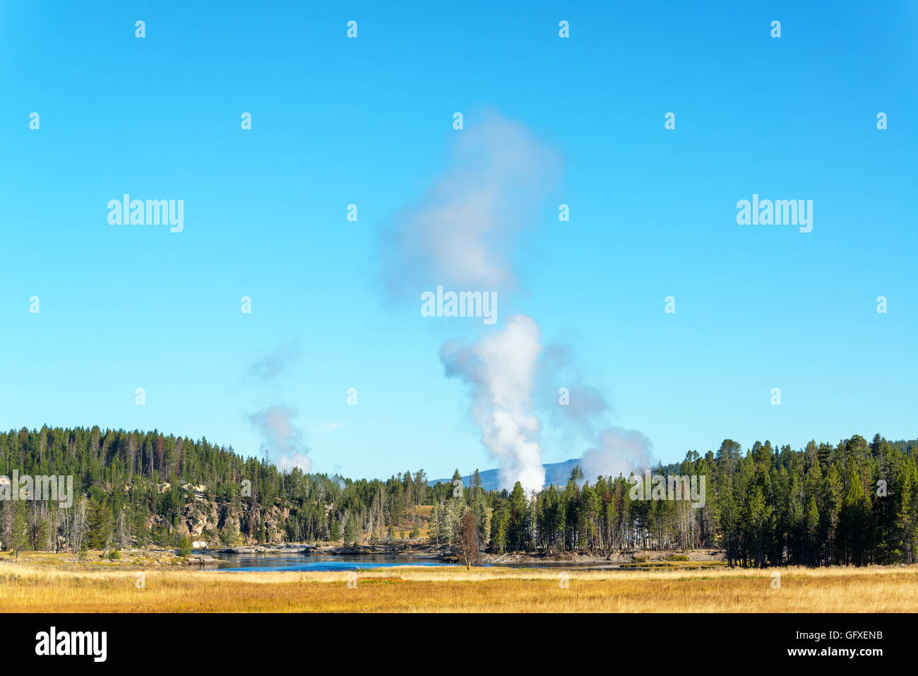 Yellowstone geothermal area hi-res stock photography and images - Alamy