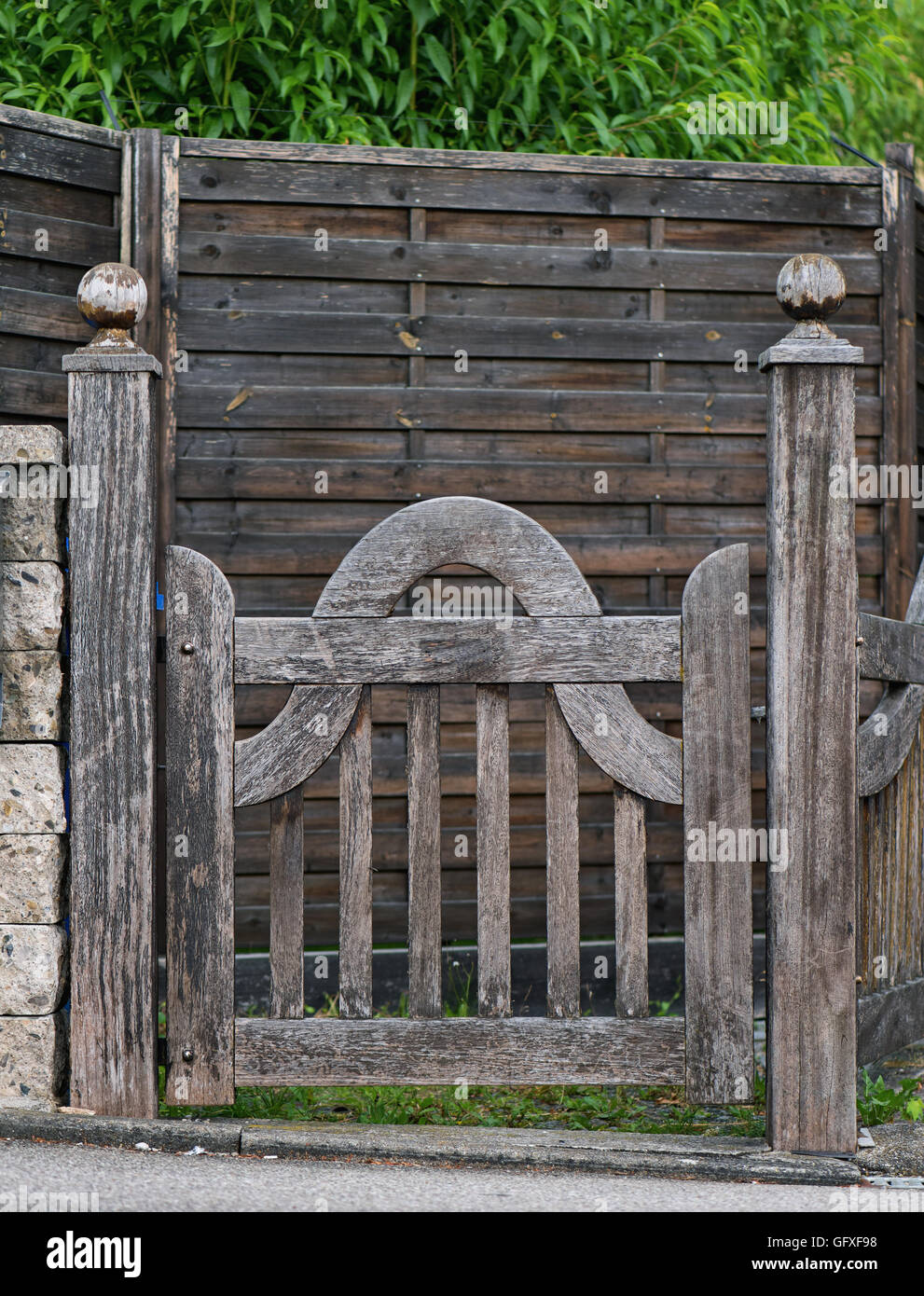 Old wooden gate under hi-res stock photography and images - Alamy