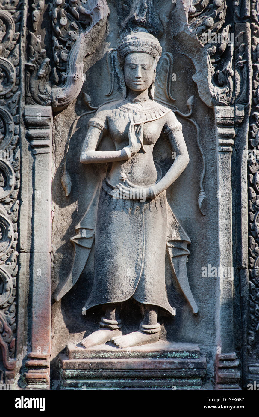 Angkor Wat Carvings Stock Photo - Alamy