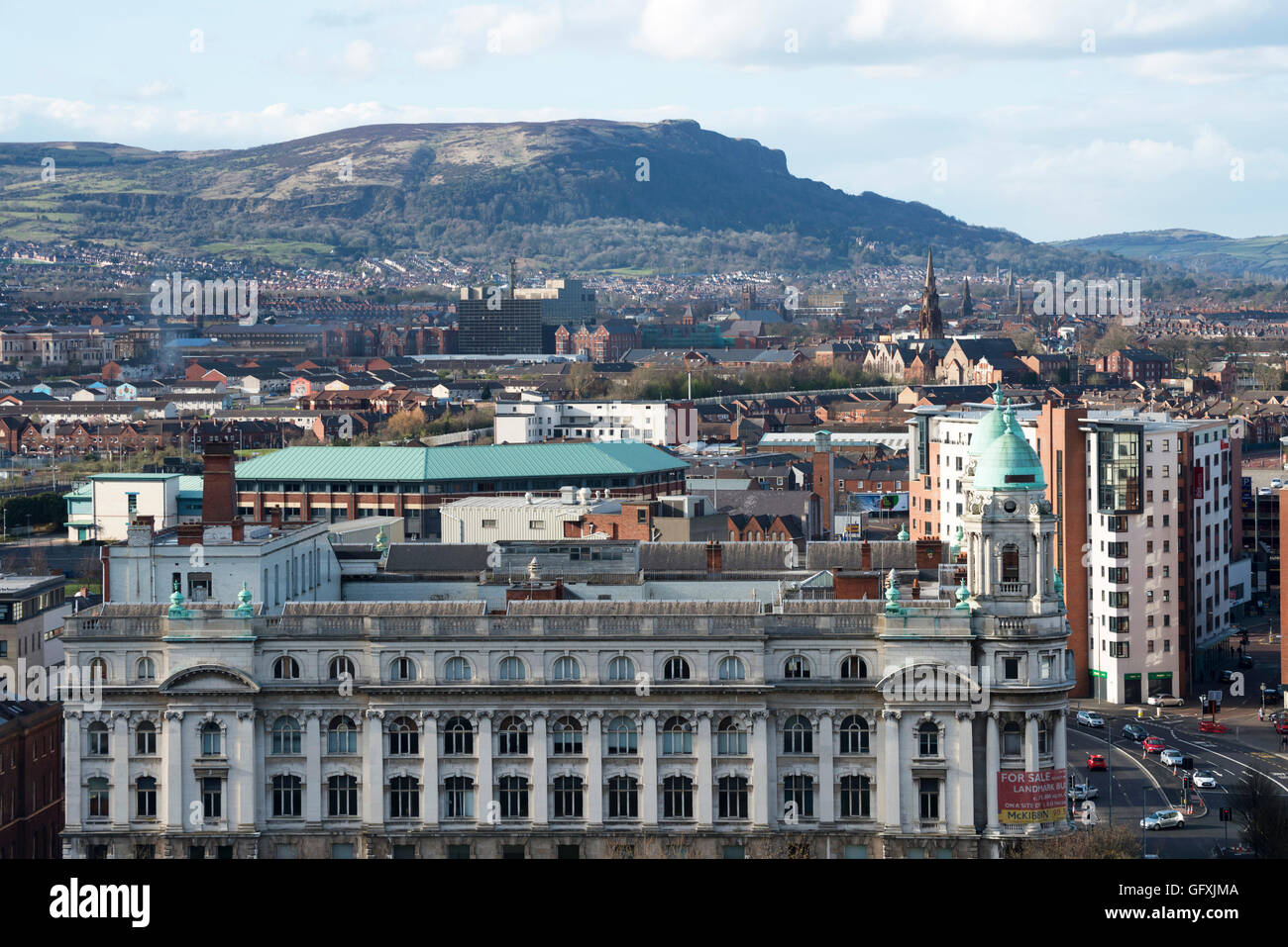 Panoramic View of Belfast city Stock Photo - Alamy