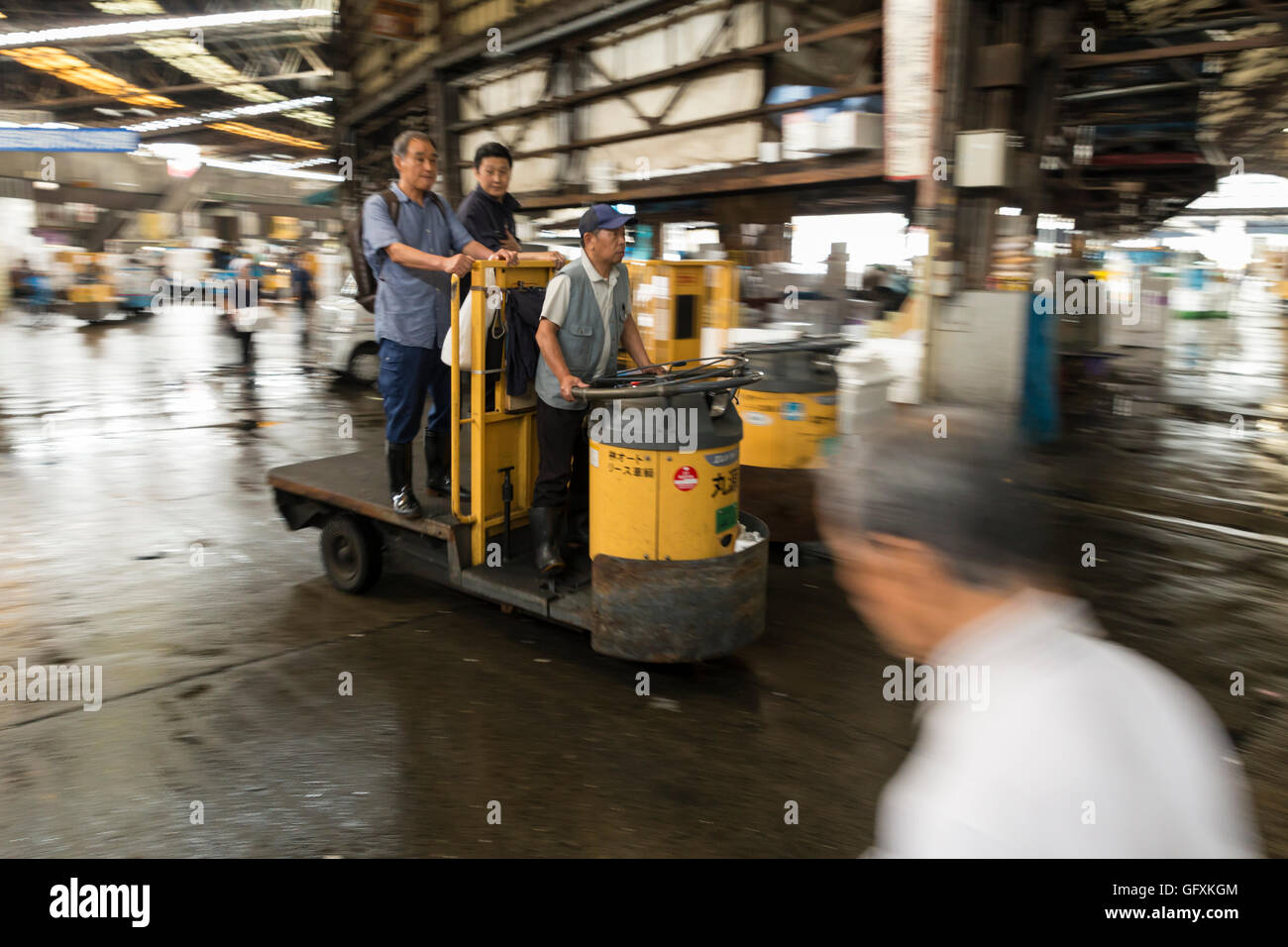 Funny looking but practical vehicle for transporting fresh fish around ...