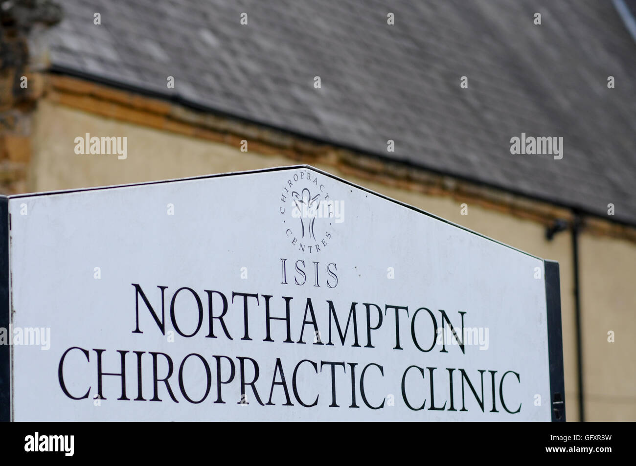 Chiropractic Clinic sign Stock Photo - Alamy
