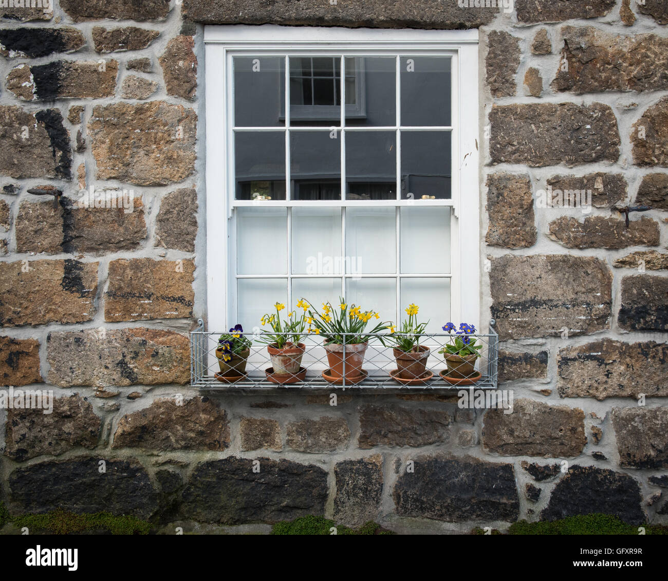 Pretty Window display in Cornwall,UK Stock Photo - Alamy