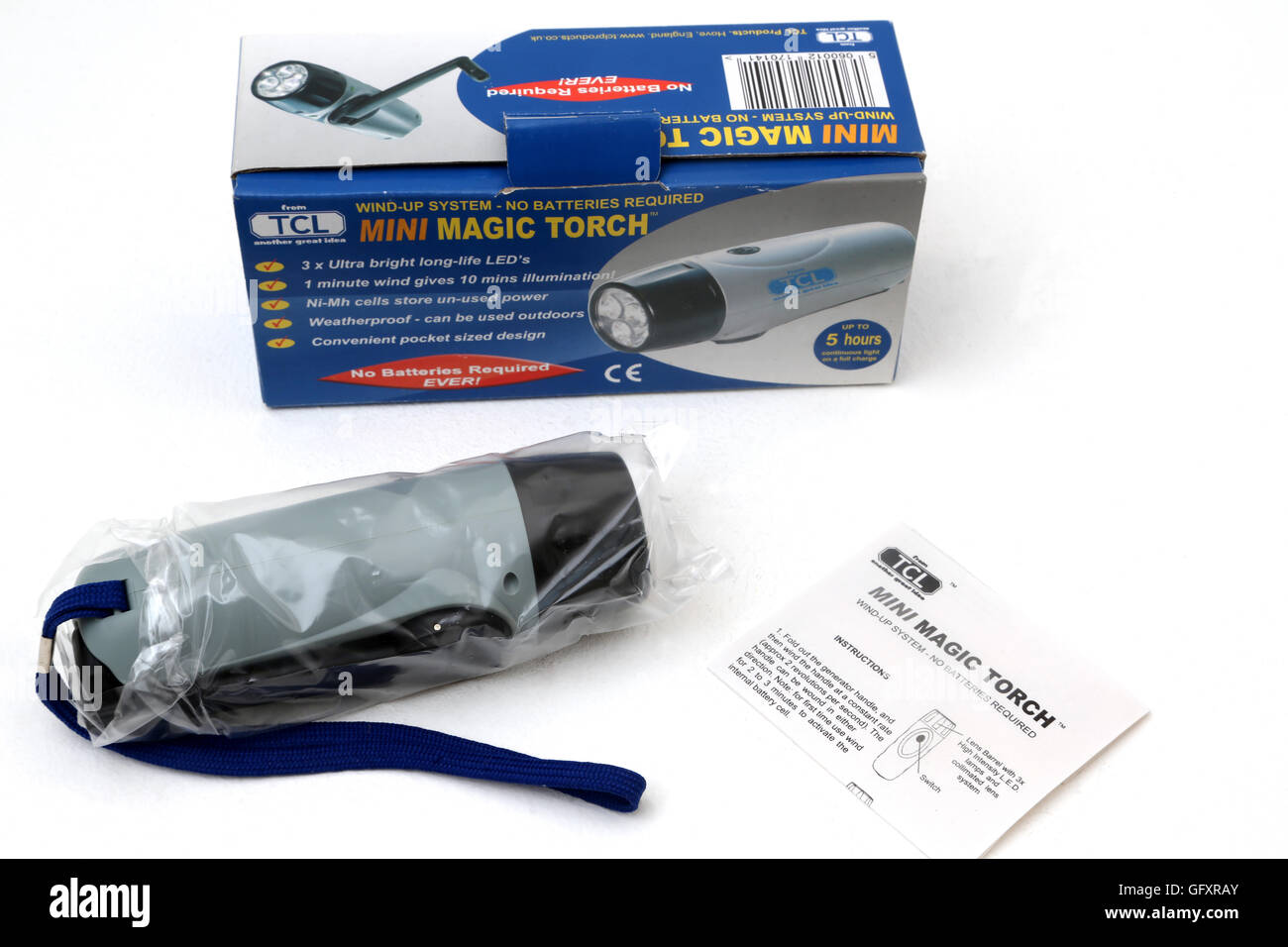 Wind Up Mini Magic Torch Stock Photo - Alamy
