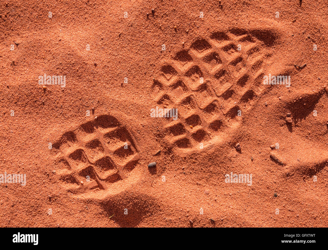 Boot footprint in sand hi-res stock photography and images - Alamy