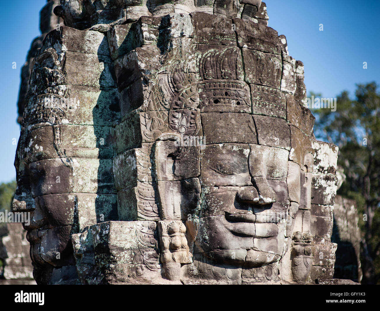 Bayon temple in cambodia hi-res stock photography and images - Alamy