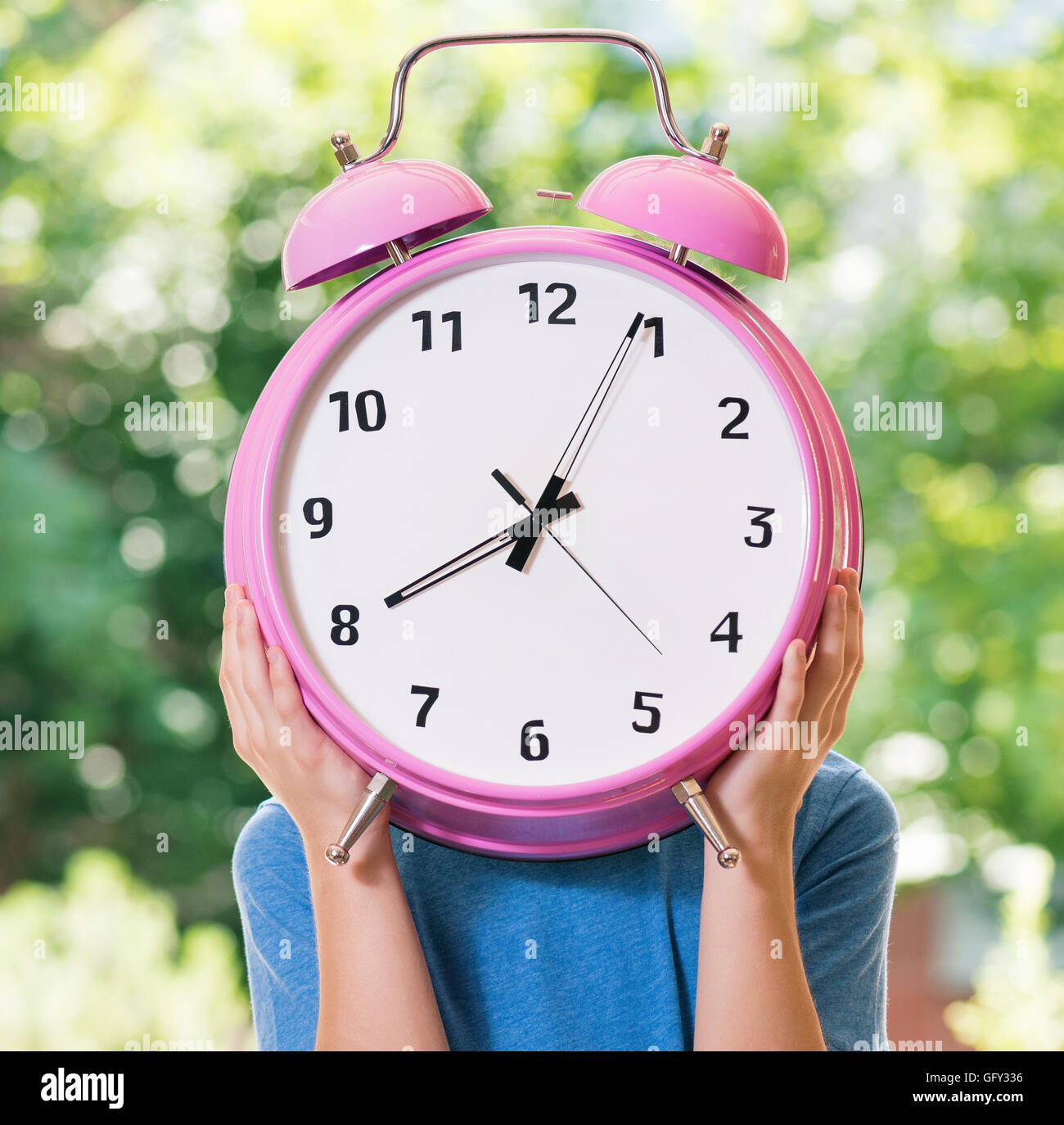 Back time clock white hi-res stock photography and images - Alamy