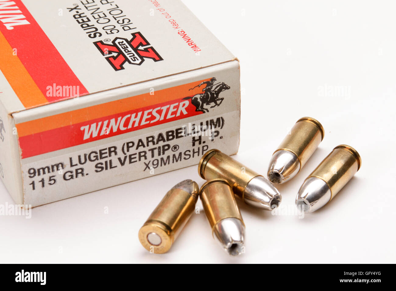 Winchester Silvertip Hollow Point Bullets Stock Photo - Alamy