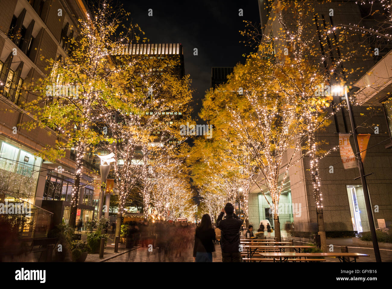 Marunouchi Illumination 2015, Tokyo, Japan Stock Photo - Alamy