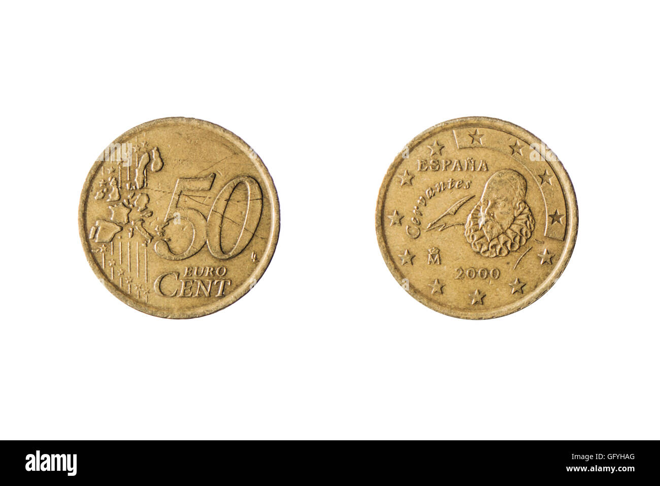 Euro coin both sides hi-res stock photography and images - Alamy