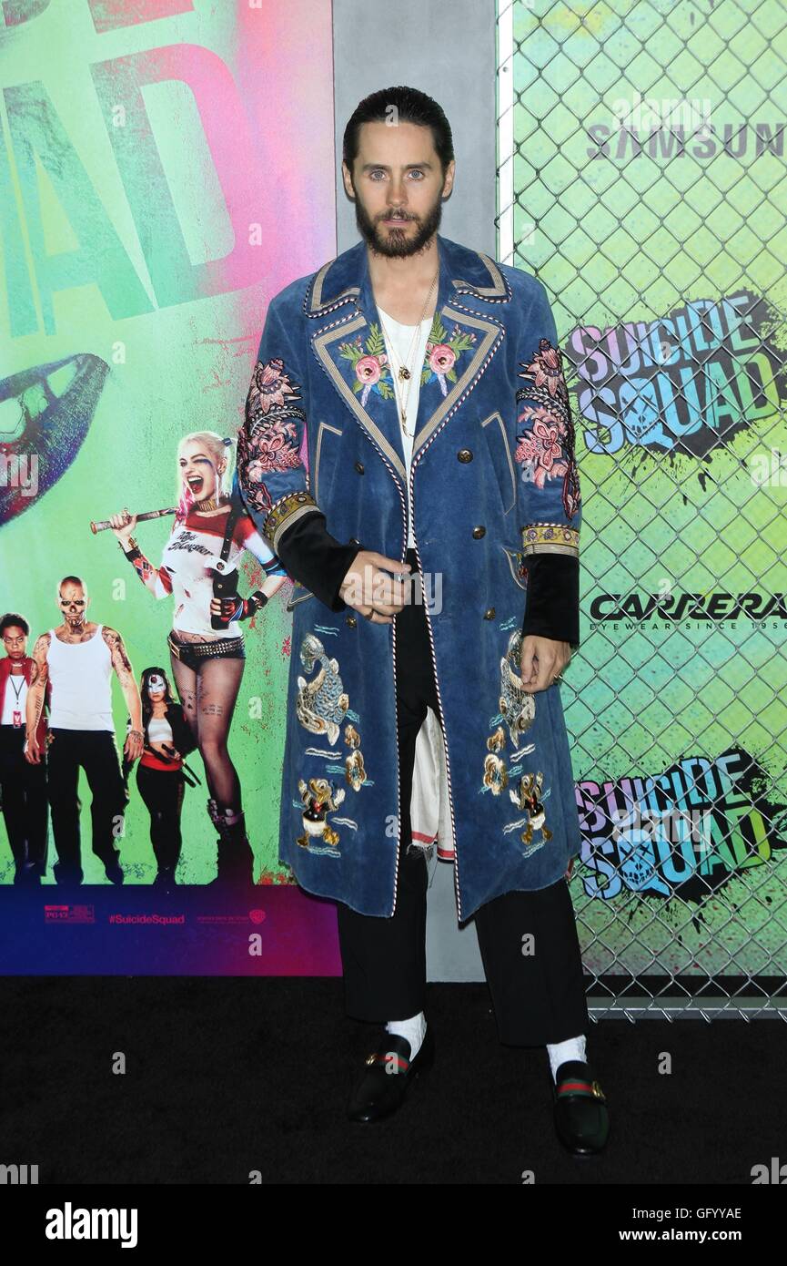 New York, USA. 1st August, 2016. Jared Leto at the World Premiere of ...