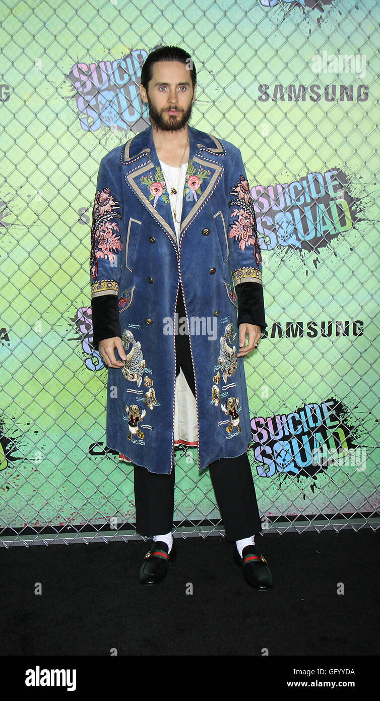 New York, USA. 1st August, 2016. Jared Leto at Warner Bros. Pictures ...