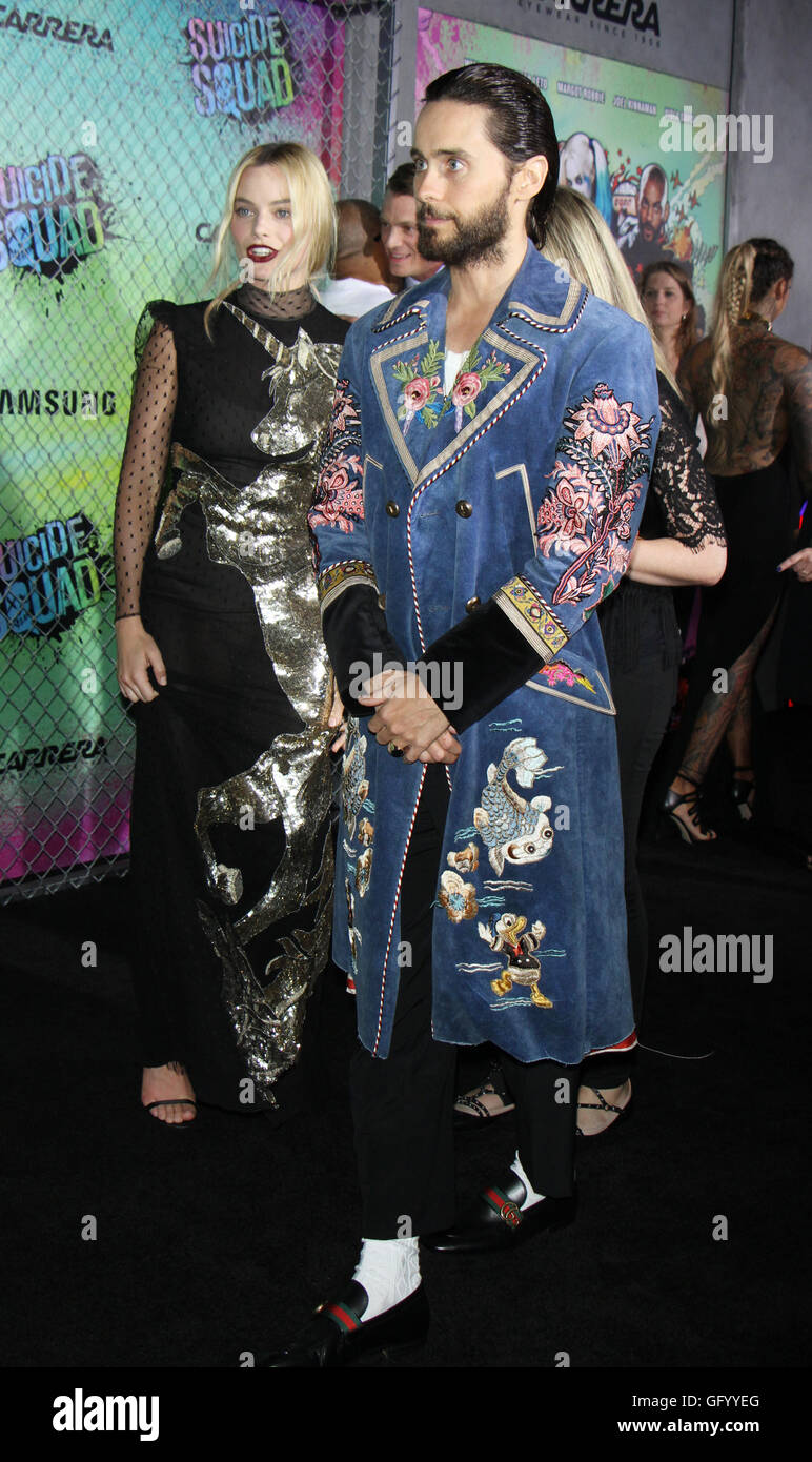 New York, USA. 1st August, 2016. Margot Robbie, Jared Leto at Warner ...