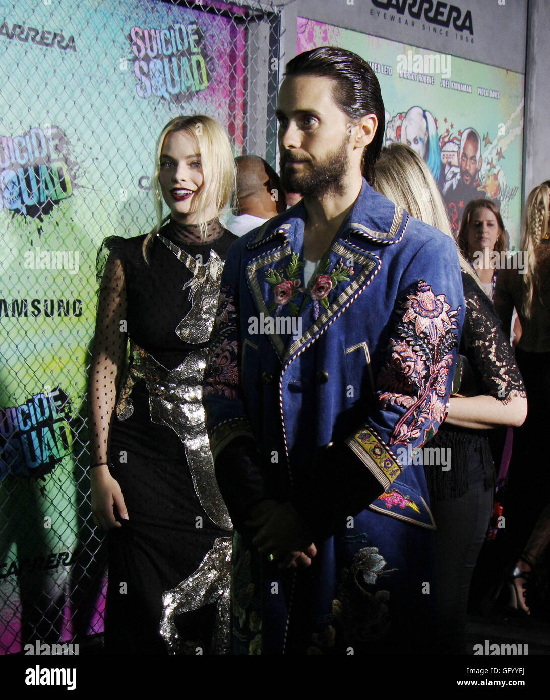 New York, USA. 1st August, 2016. Margot Robbie, Jared Leto at Warner ...