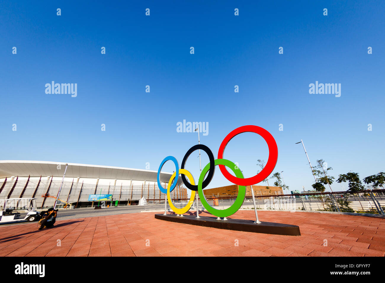 Olympic rings rio hi-res stock photography and images - Alamy