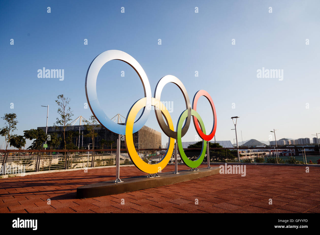 Olympic rings rio hi-res stock photography and images - Alamy
