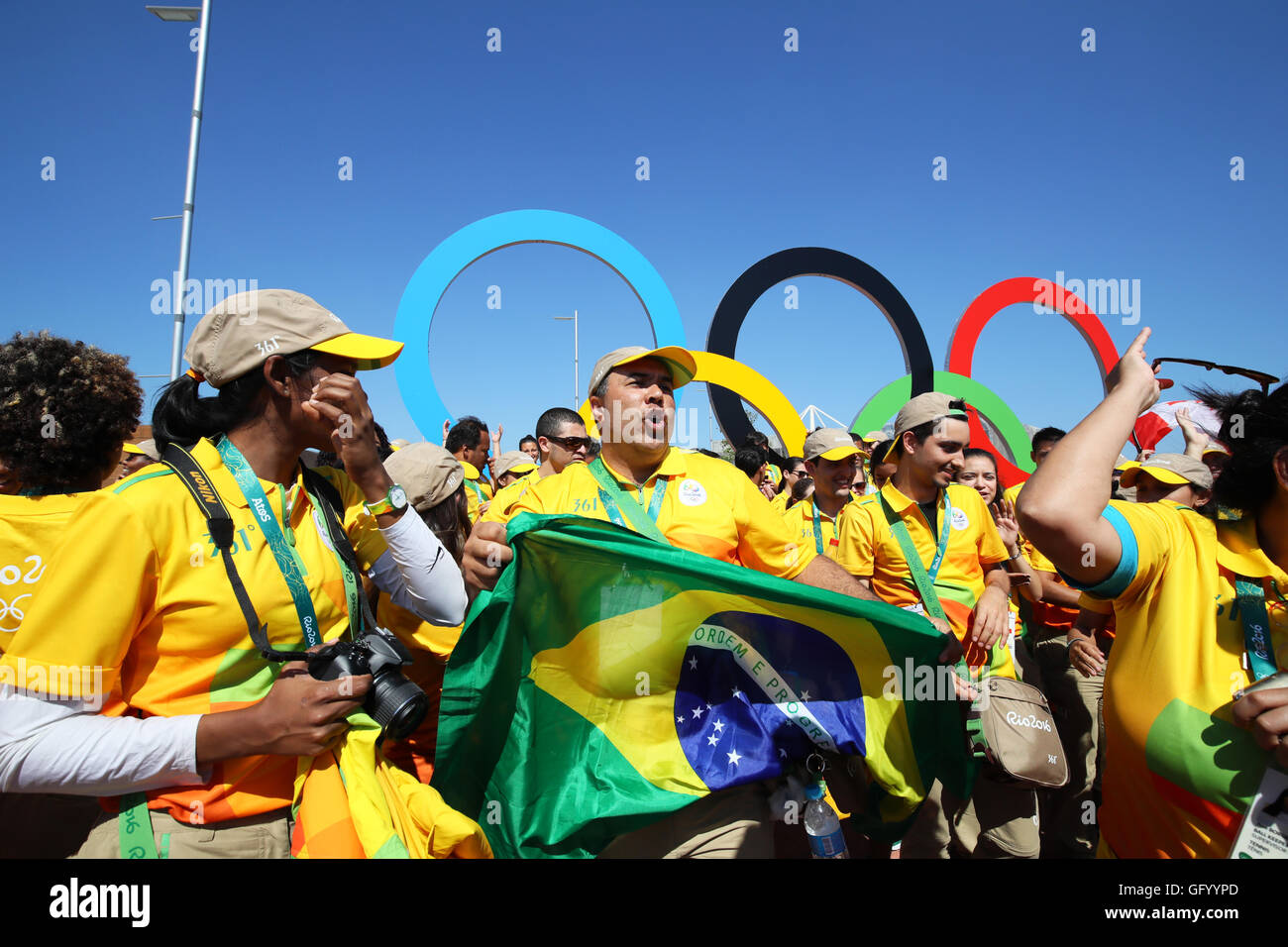 Volunteers, AUGUST 1, 2016 : the Rio 2016 Olympic Games in Rio de ...