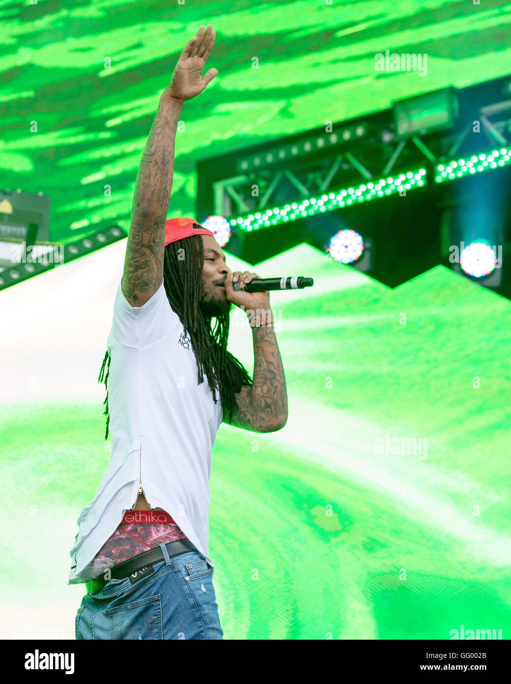 Chicago, Illinois, USA. 30th July, 2016. Rapper WAKA FLOCKA FLAME ...