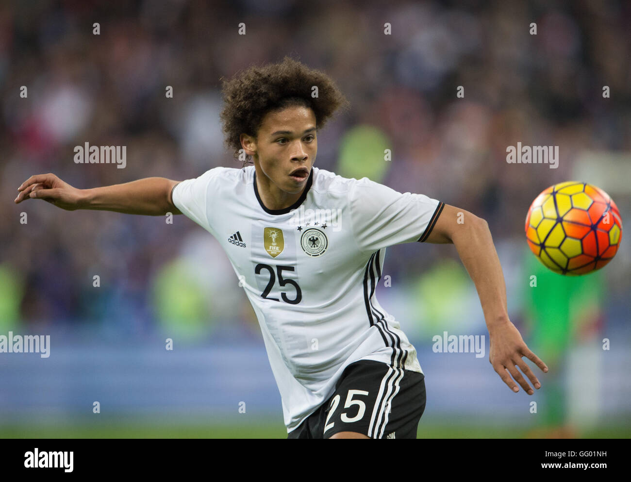 Paris, France. 13th Nov, 2015. Germany's Leroy Sane pictured during the ...