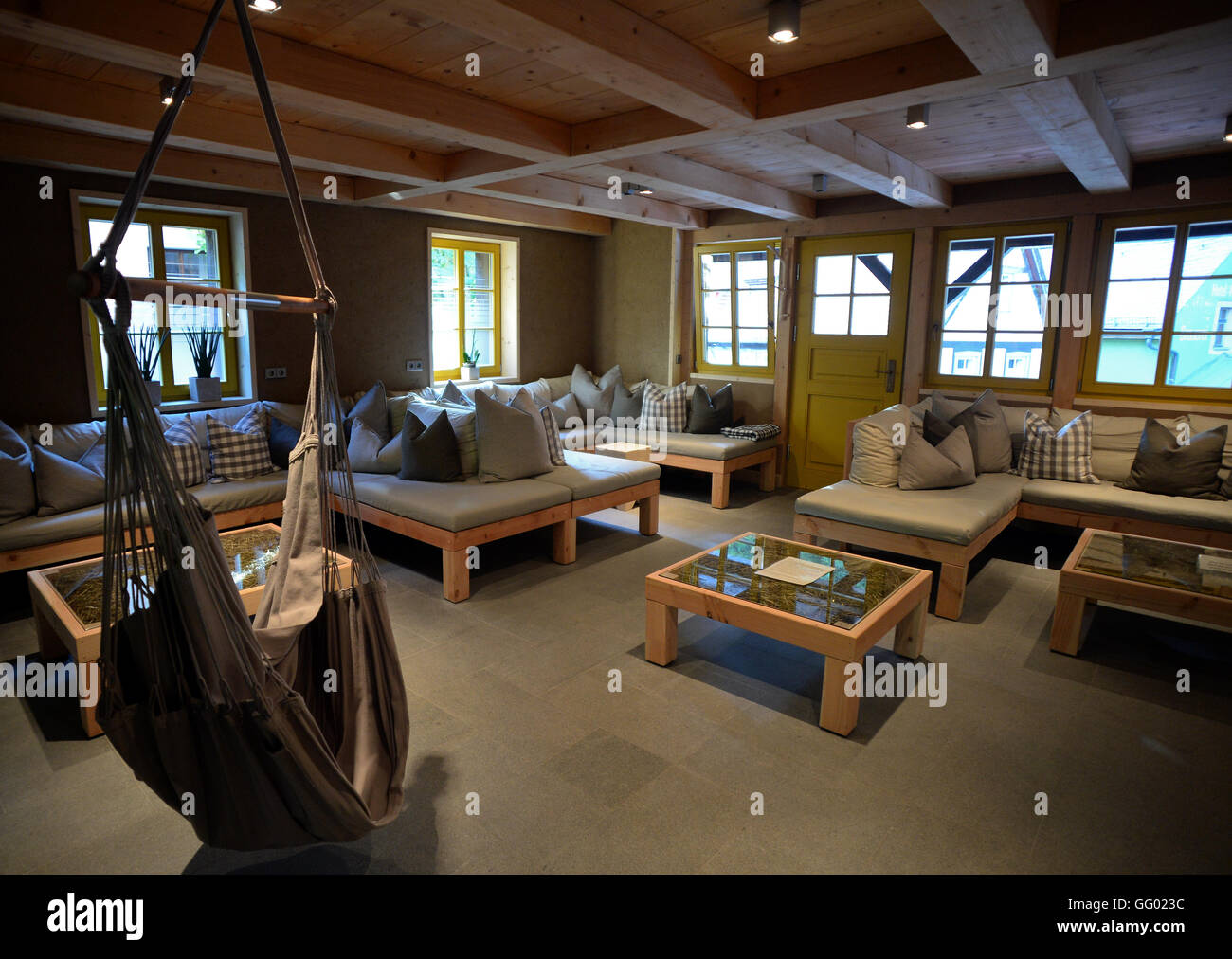 The photo depicts the spa area of the 'Hotel zur Muehle' near the ...