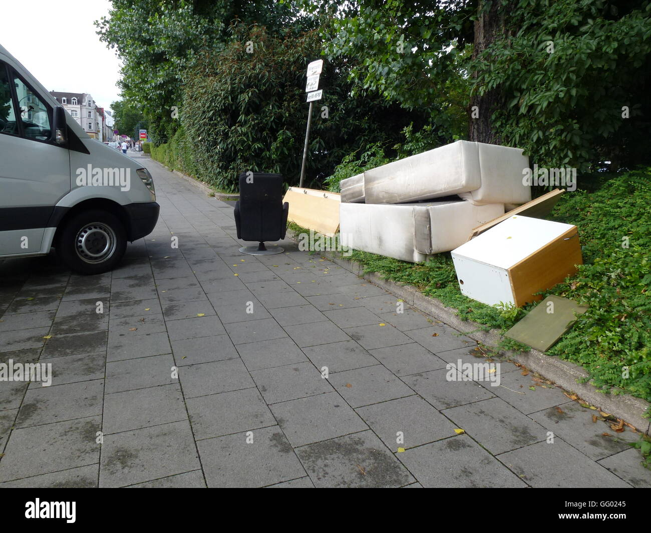 Cologne, Germany. 31st July, 2016. Bulky waste deposited at the ...