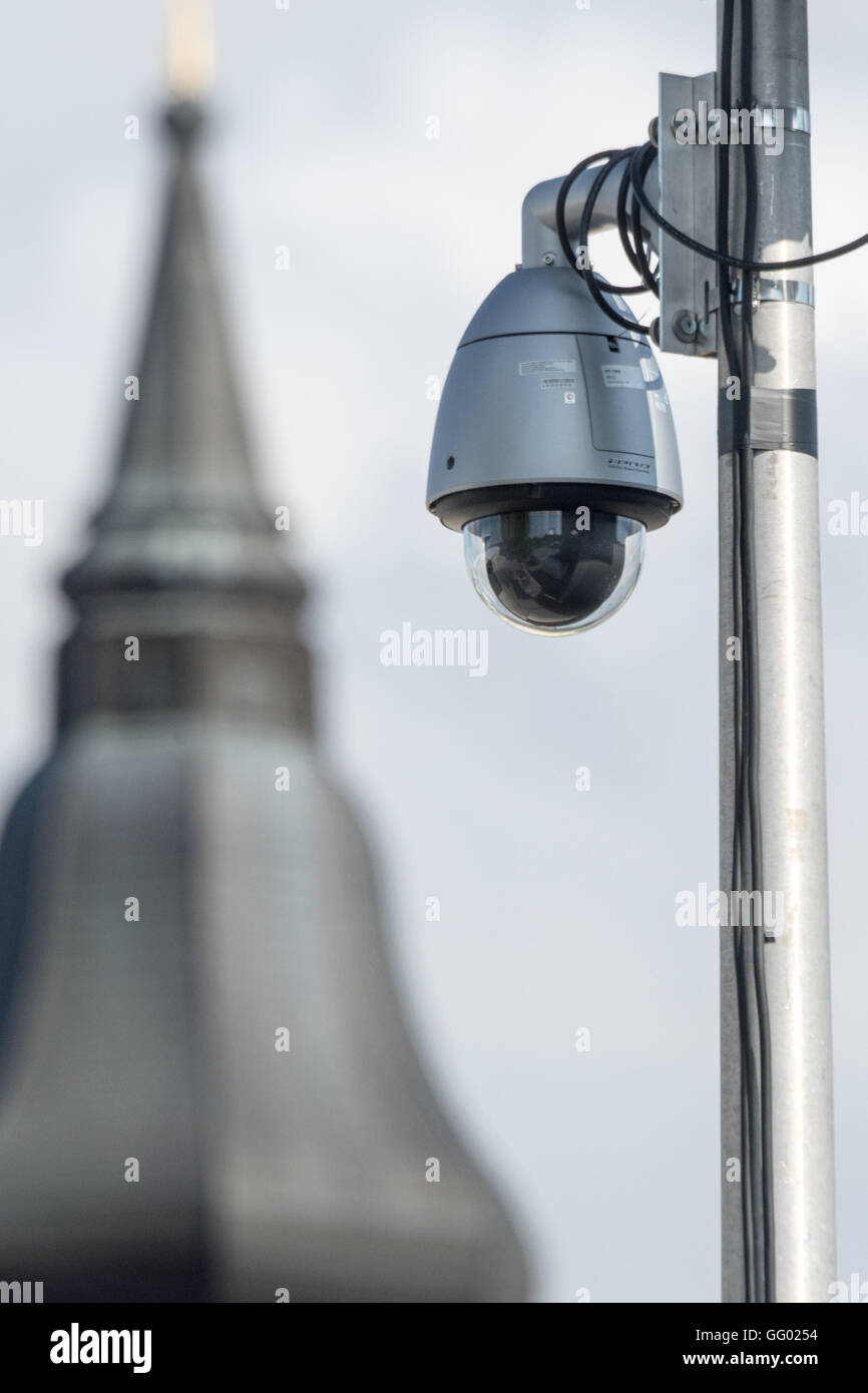 Straubing, Germany. 1st Aug, 2016. A security camera on the grounds of ...