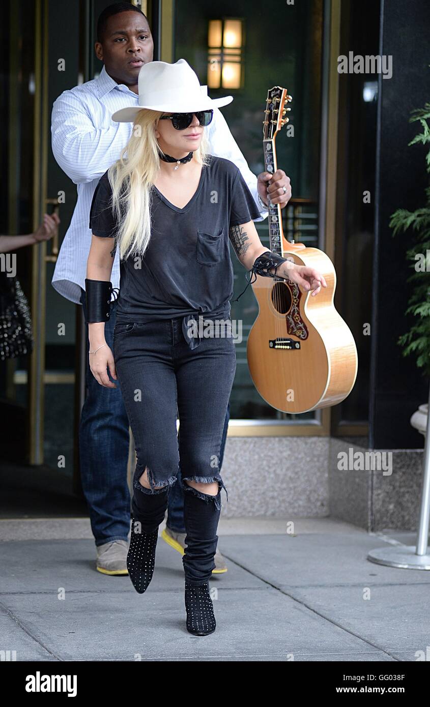 New York, NY, USA. 1st Aug, 2016. Lady Gaga out and about for Celebrity ...
