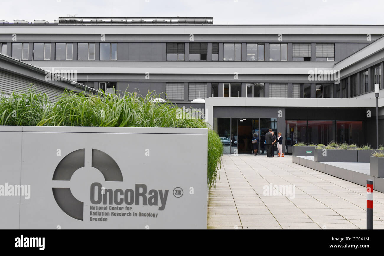 Dresden, Germany. 02nd Aug, 2016. The exterior of 'OncoRay - National ...