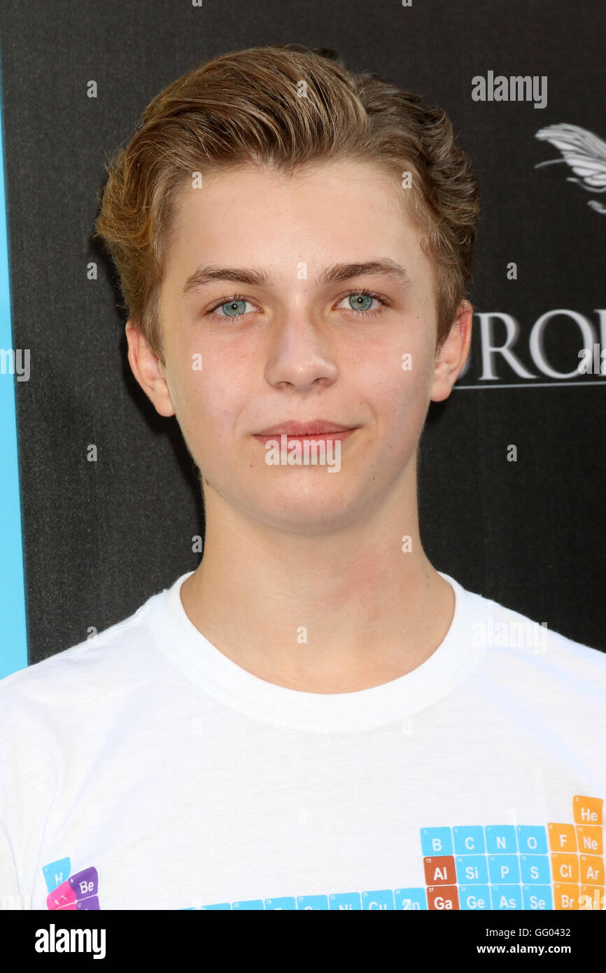 HOLLYWOOD, CA - AUGUST 01: Jacob Hopkins at the film premiere for 'Nine ...