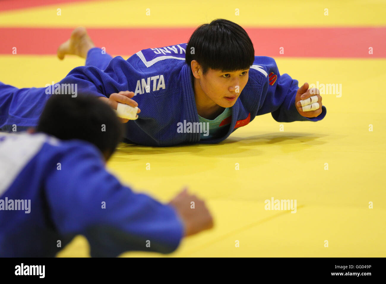 Rio De Janeiro, Brazil. 2nd Aug, 2016. Chinese judo athlete Yang Junxia ...