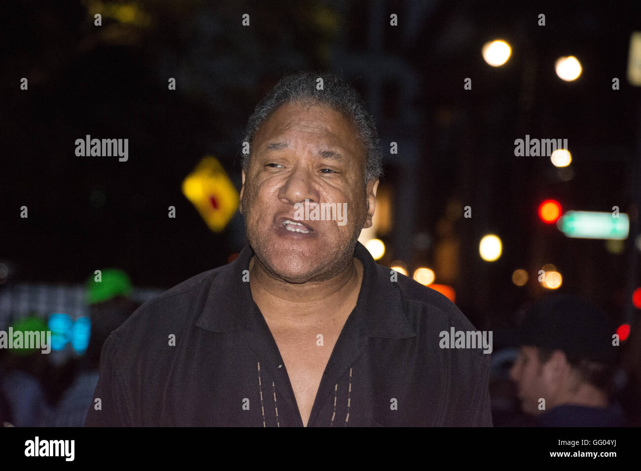 New York, USA. 1st August 2016. Larry Holmes of the Peoples Power ...