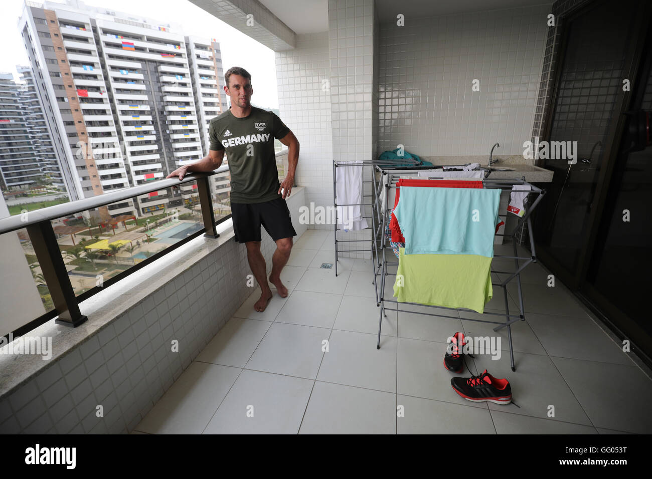 Rio de Janeiro, Brazil. 2nd Aug, 2016. Canoeist Jan Benzien of Germany ...